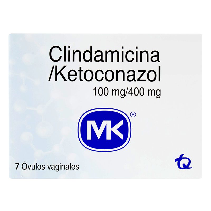 Clindamicina 100 Mg+Ketoconazol 400 Mg 7 Óvulos – Droguería Nueva España